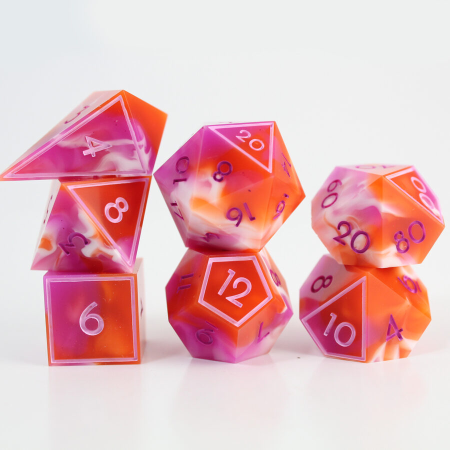 Lesbian Pride CatMage Dice Lesbian Pride CatMage Dice